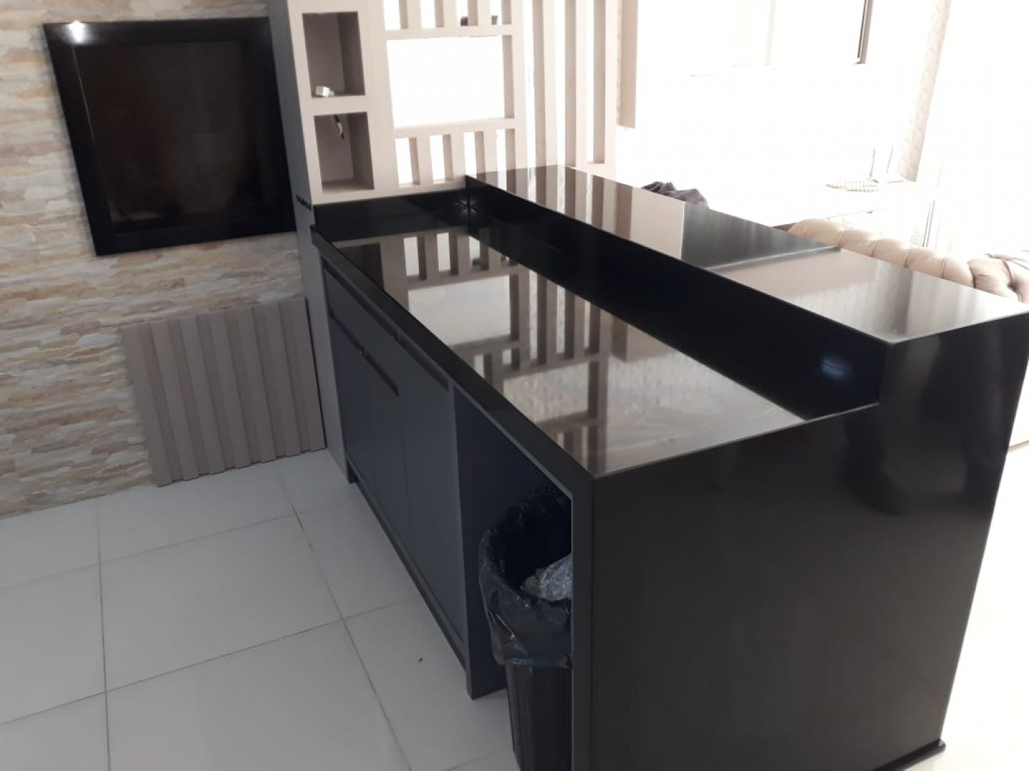 Granito preto absoluto - sofisticação - Projeto - Black Stone Max ...